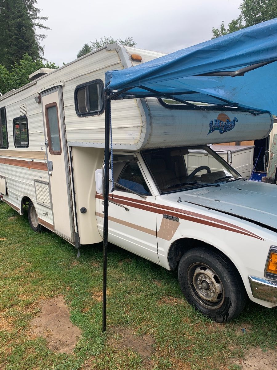 Datsun Motorhome?!?! THEY DO EXIST!!!!! (1984 720 mini truck camper ...
